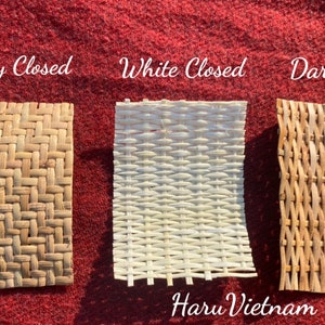 SET 15 Samples Pack Pre Woven Natural Rattan Cane Webbing for Furniture ...