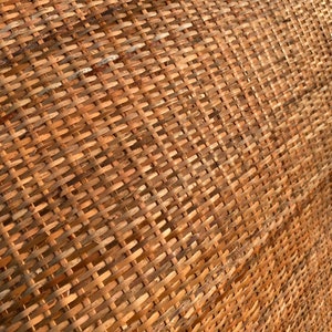 18"/20"/24" Width Natural Rattan Closed Webbing, Dark Closed Rattan ...