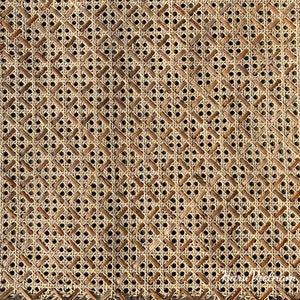 Rhombic Pattern Natural Cane Sheet Rattan Closed Weave Cane Webbing ...