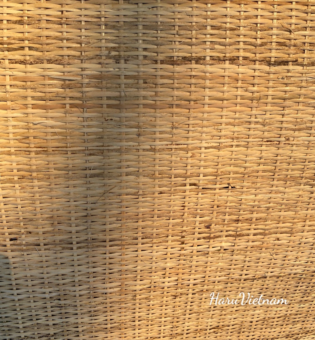 18"/24" Width Natural Rattan Closed Webbing, Light/cream Closed Rattan ...