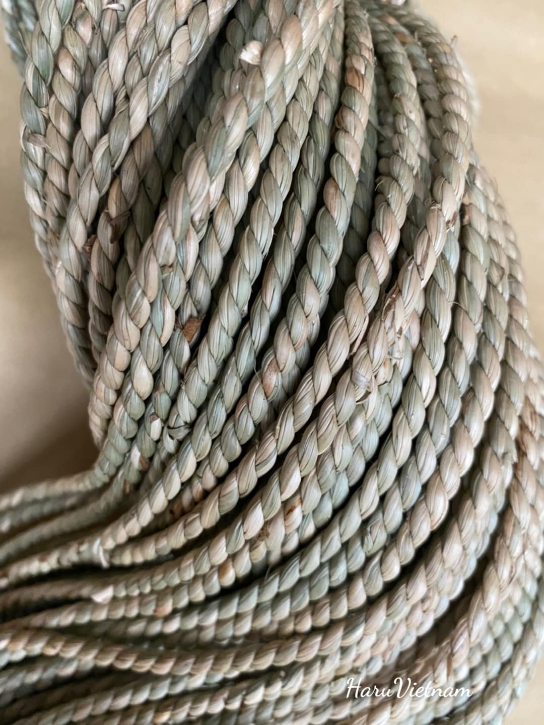 D4mm Natural Sedge Fiber Raffia Natural Yarn 100% Handmade Natural ...