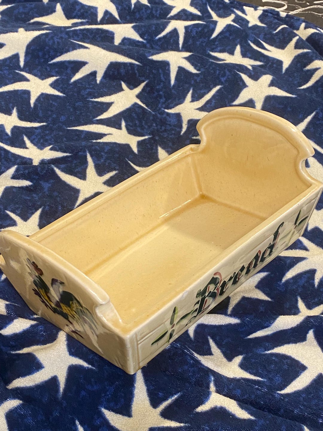 Metlox Poppytrail Rooster Bread Tray - Etsy