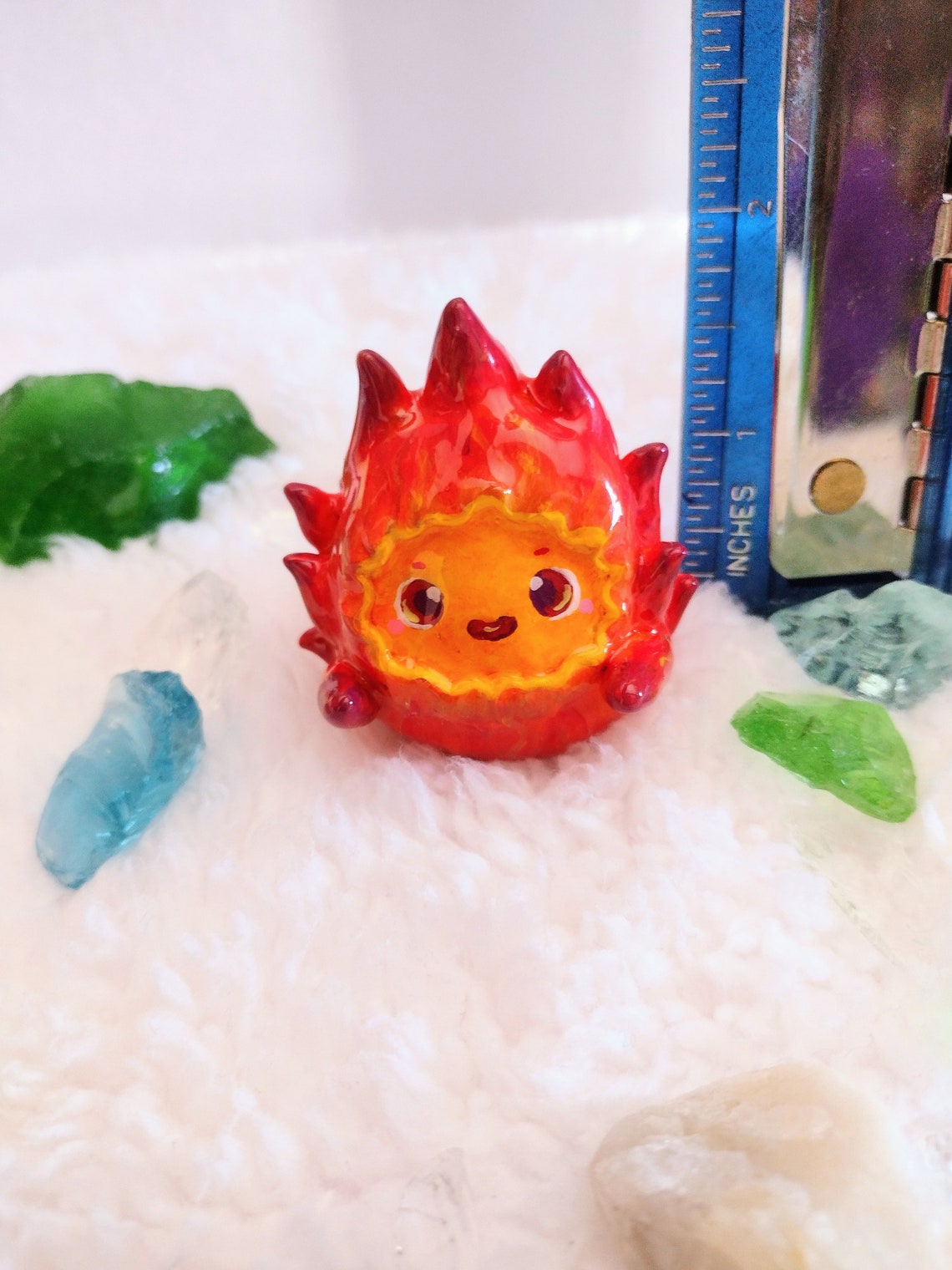 Fire Flame Elemental Ooak Sculpture Polymer Clay Fantasy Creation ...