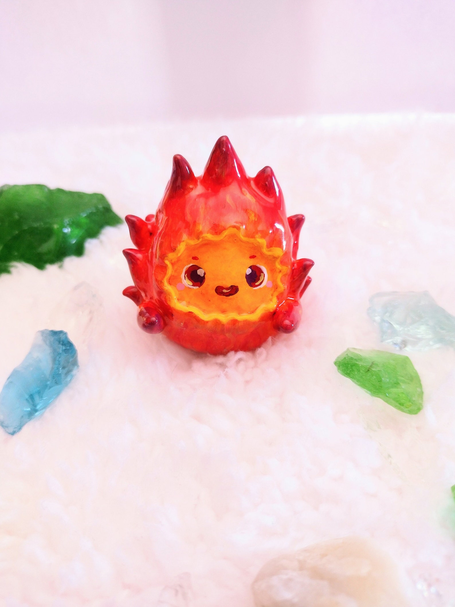 Fire Flame Elemental Ooak Sculpture Polymer Clay Fantasy Creation ...