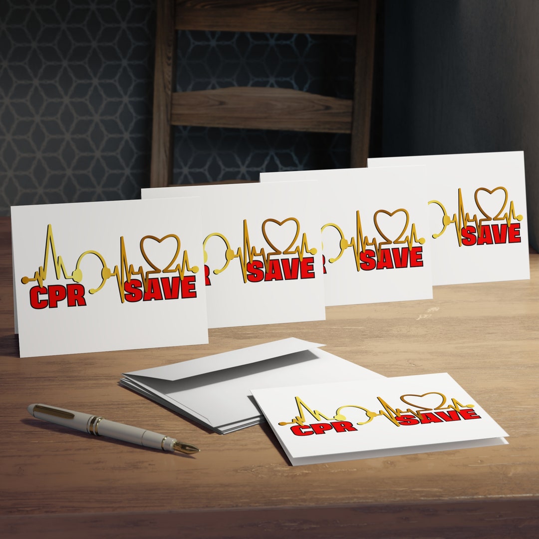 Dispatch CPR Save Card Thin Gold Line Dispatcher Appreciation Cards ...