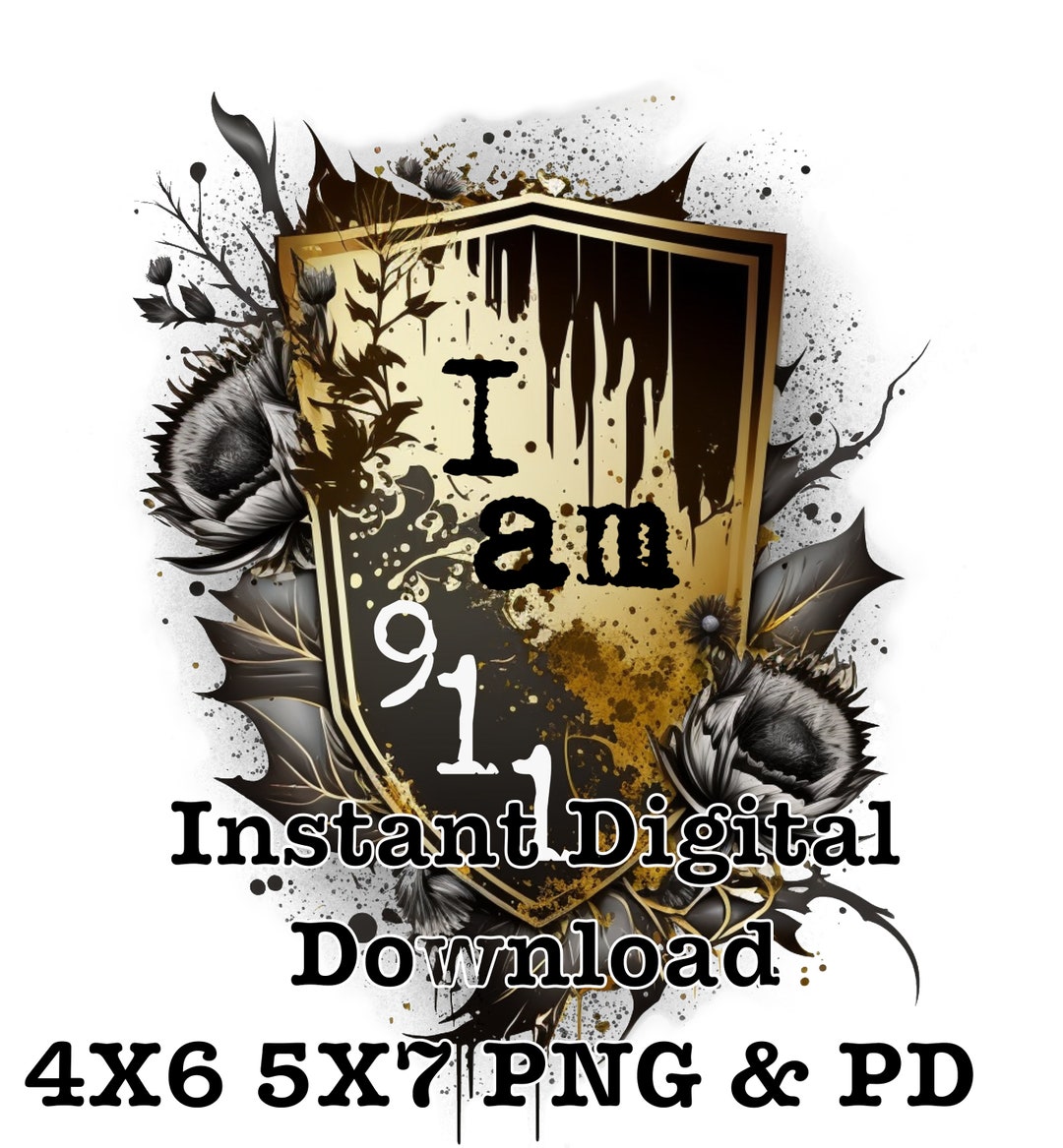 I Am 911 Dispatch Appreciation Card Instant Digital Download Thin Gold ...