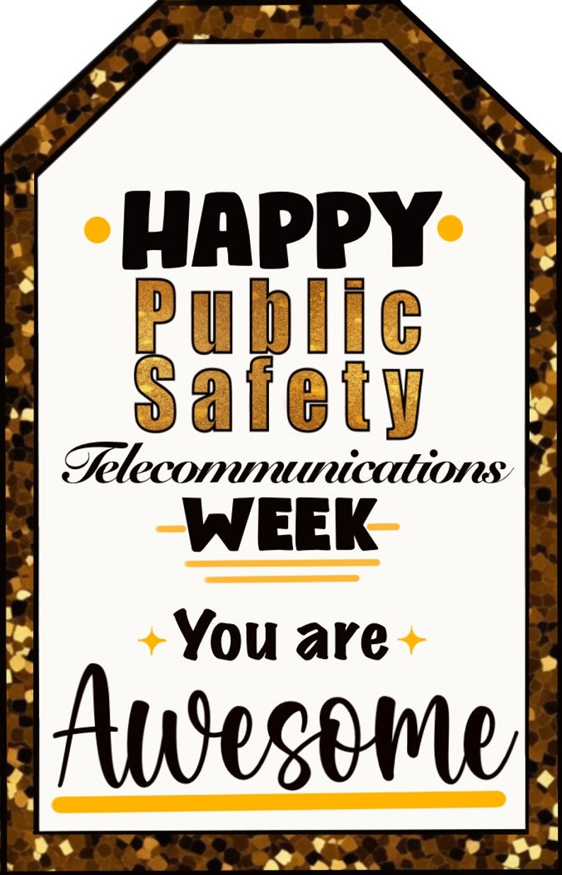 911 Dispatcher Appreciation Printable Tags, Telecommunications Week ...