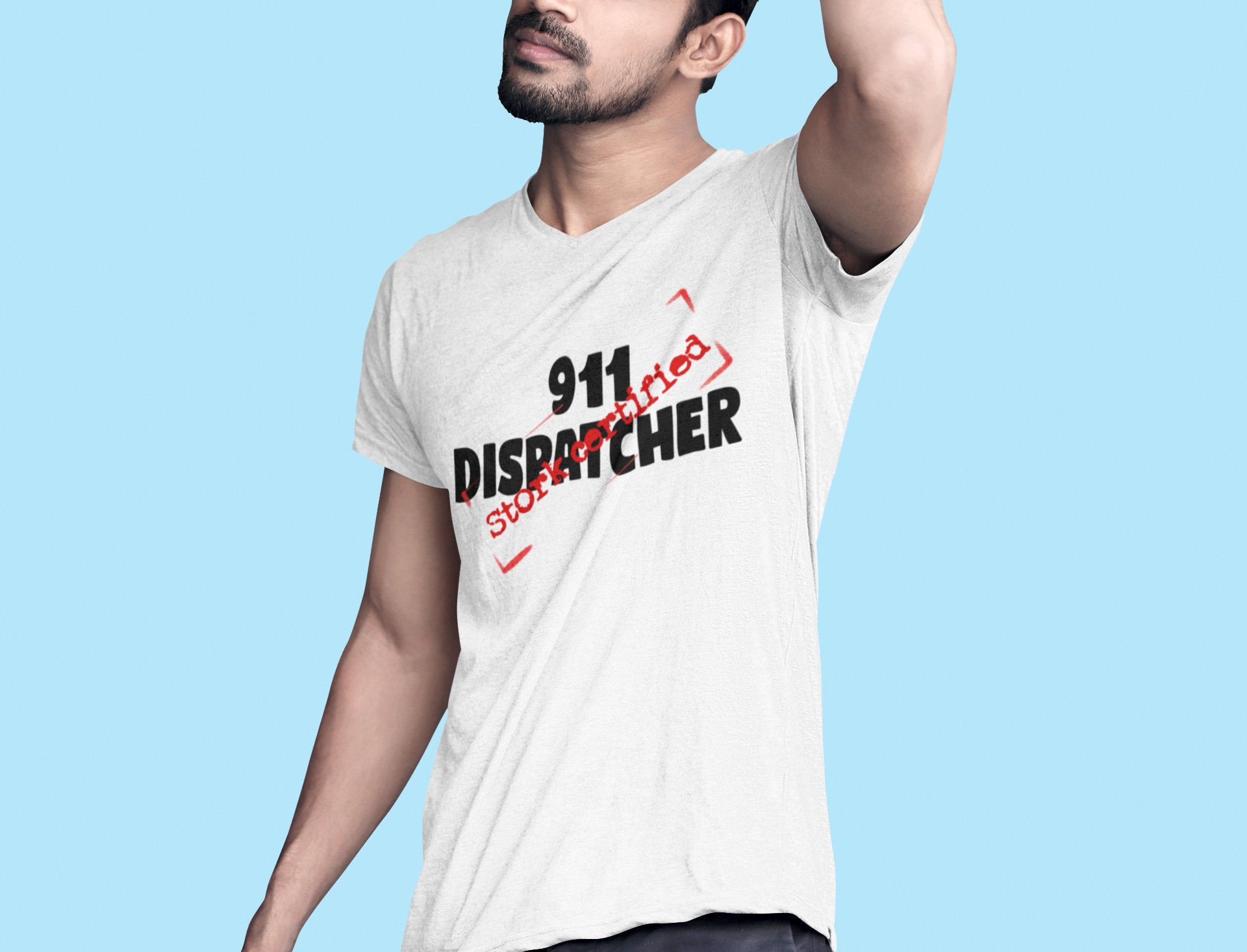 Customizable Stork Certified Shirt for 911 Police Dispatchers ...