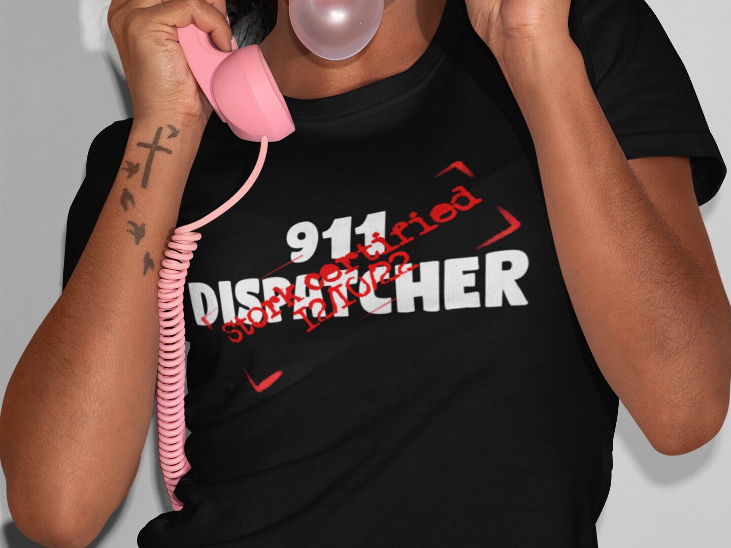 Customizable Stork Certified Shirt for 911 Police Dispatchers ...