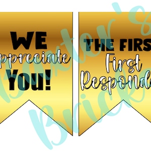 Jumbo 911 Dispatch Appreciation Week Banner Instant Digital Download ...