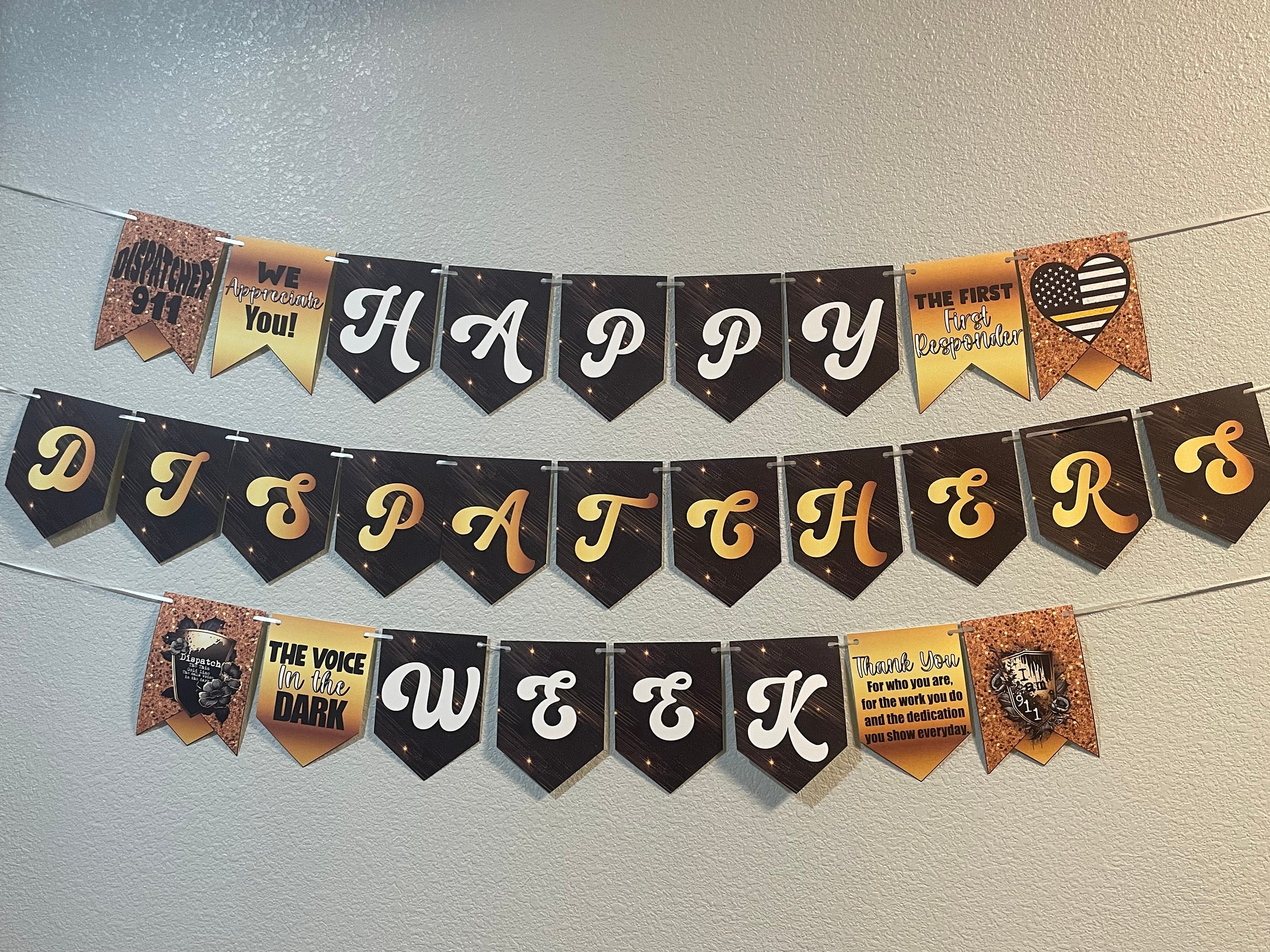 911 Dispatch Appreciation Week Banner Instant Digital Download Thin ...