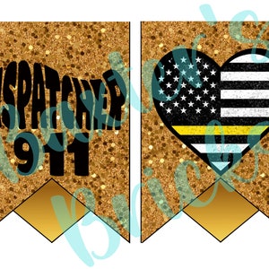Jumbo 911 Dispatch Appreciation Week Banner Instant Digital Download ...