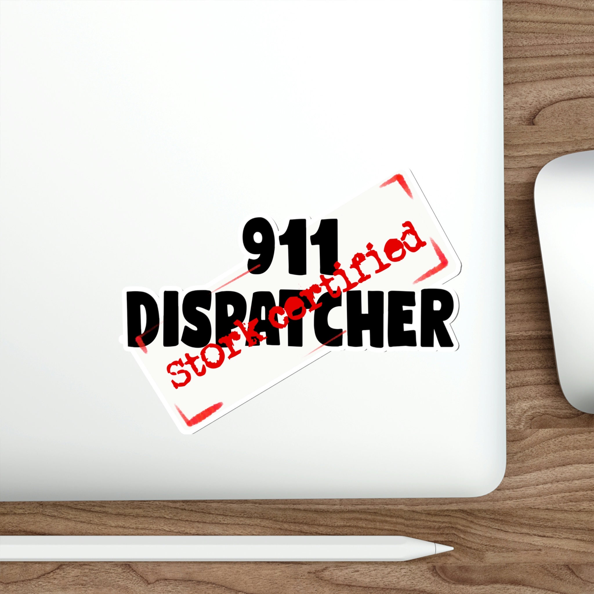 Stork Certified Vinyl Sticker Decal for 911 Police Dispatchers ...