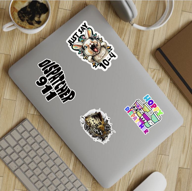20 Pack of 911 Dispatch Stickers. Just Say 10-4, I Am 911, Hoppy ...