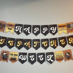 Jumbo 911 Dispatch Appreciation Week Banner Instant Digital Download ...