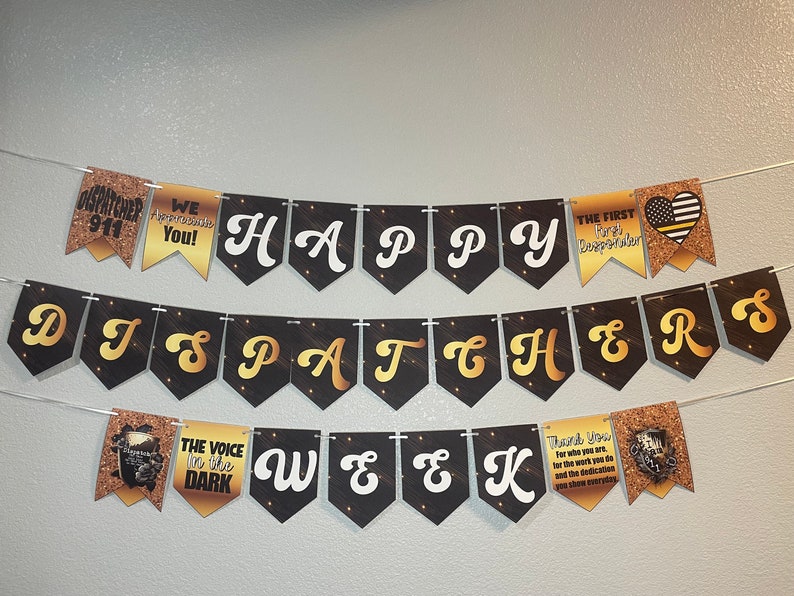 911 Dispatch Appreciation Week Banner Instant Digital Download Thin ...