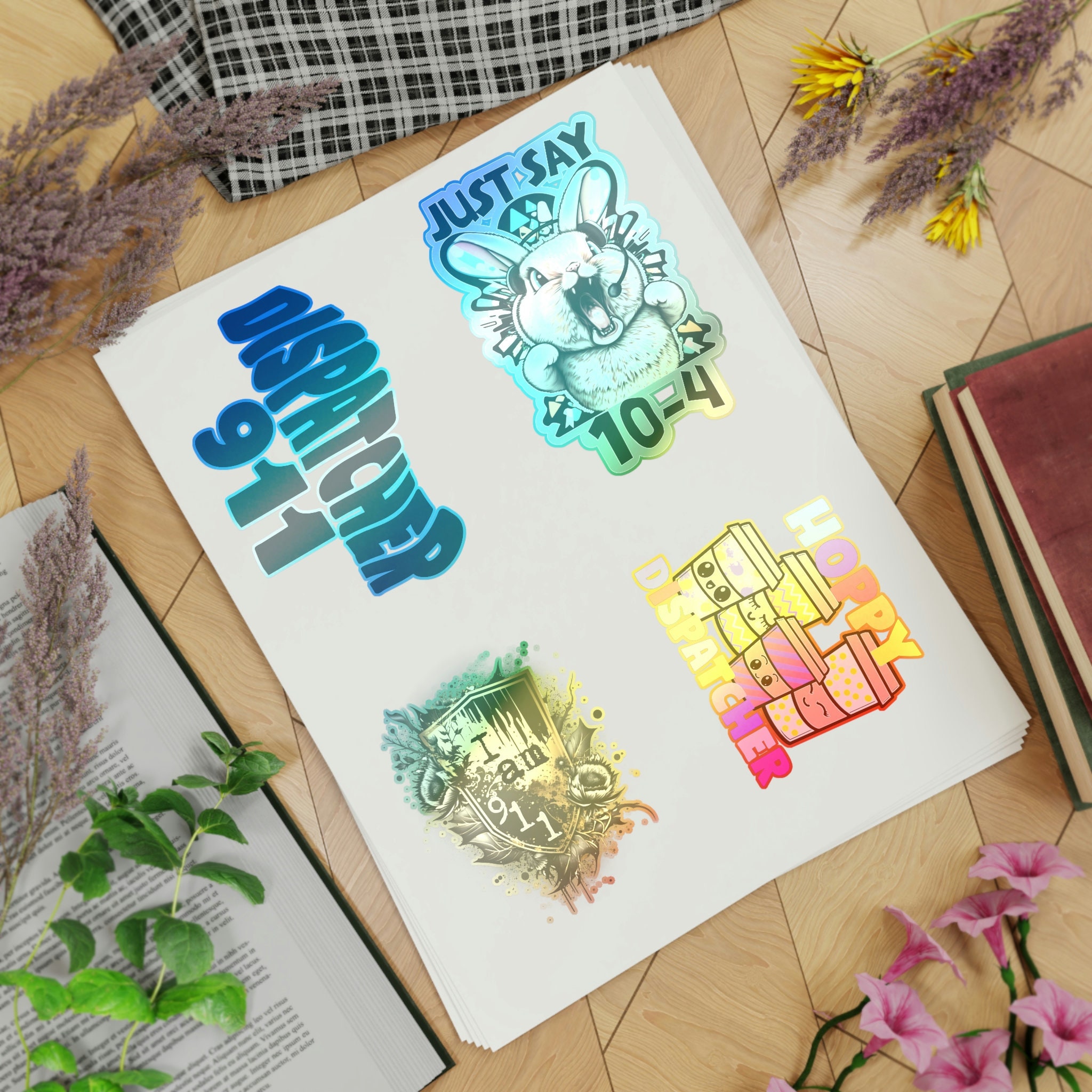 20 Pack of 911 Dispatch Stickers. Just Say 10-4, I Am 911, Hoppy ...