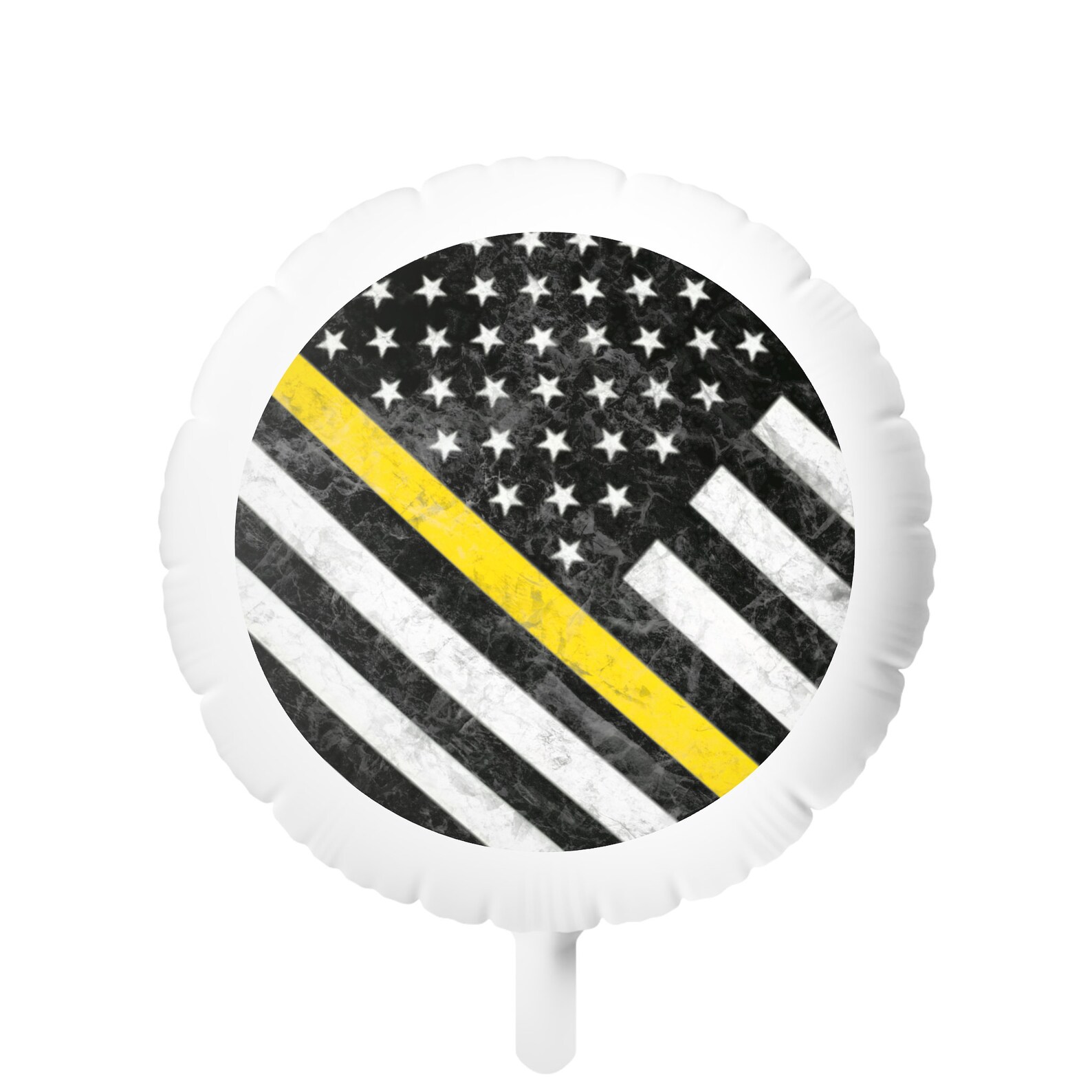 Thin Gold Line Dispatch Flag 22in Mylar Helium Balloon Dispatch ...