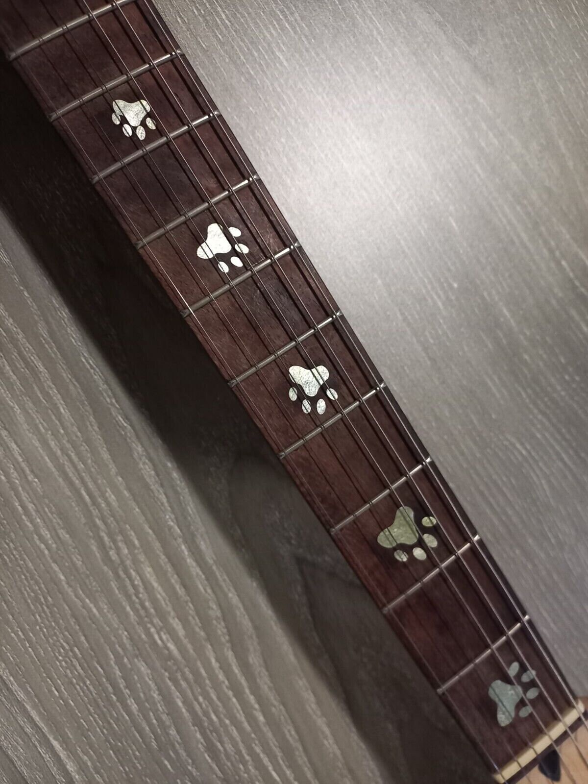 Cat Fingerprints Custom Inlay Sticker Fretboard Set for Guitar - Etsy