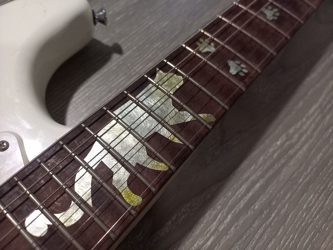 Cat Fingerprints Custom Inlay Sticker Fretboard Set for Guitar - Etsy