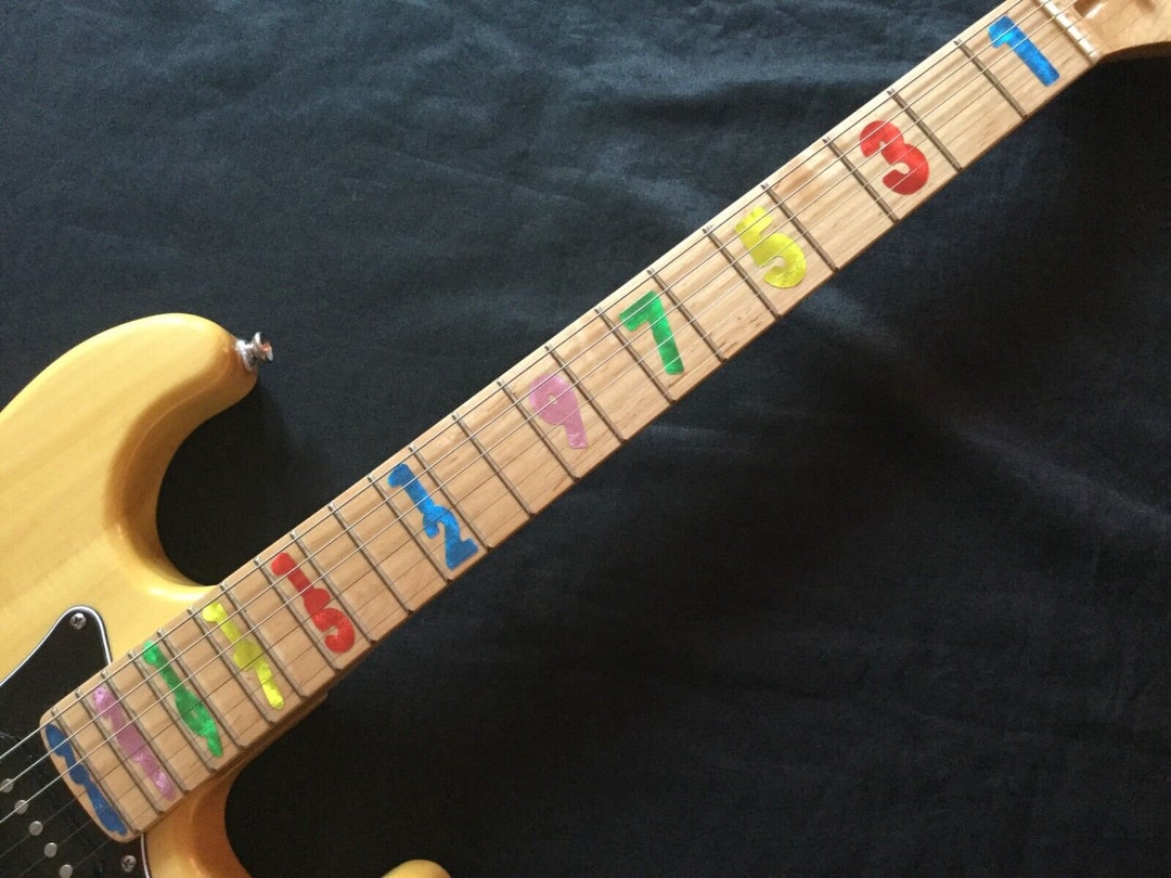 JB Numbers Inlay Sticker Fretboard Set for Guitar - Etsy