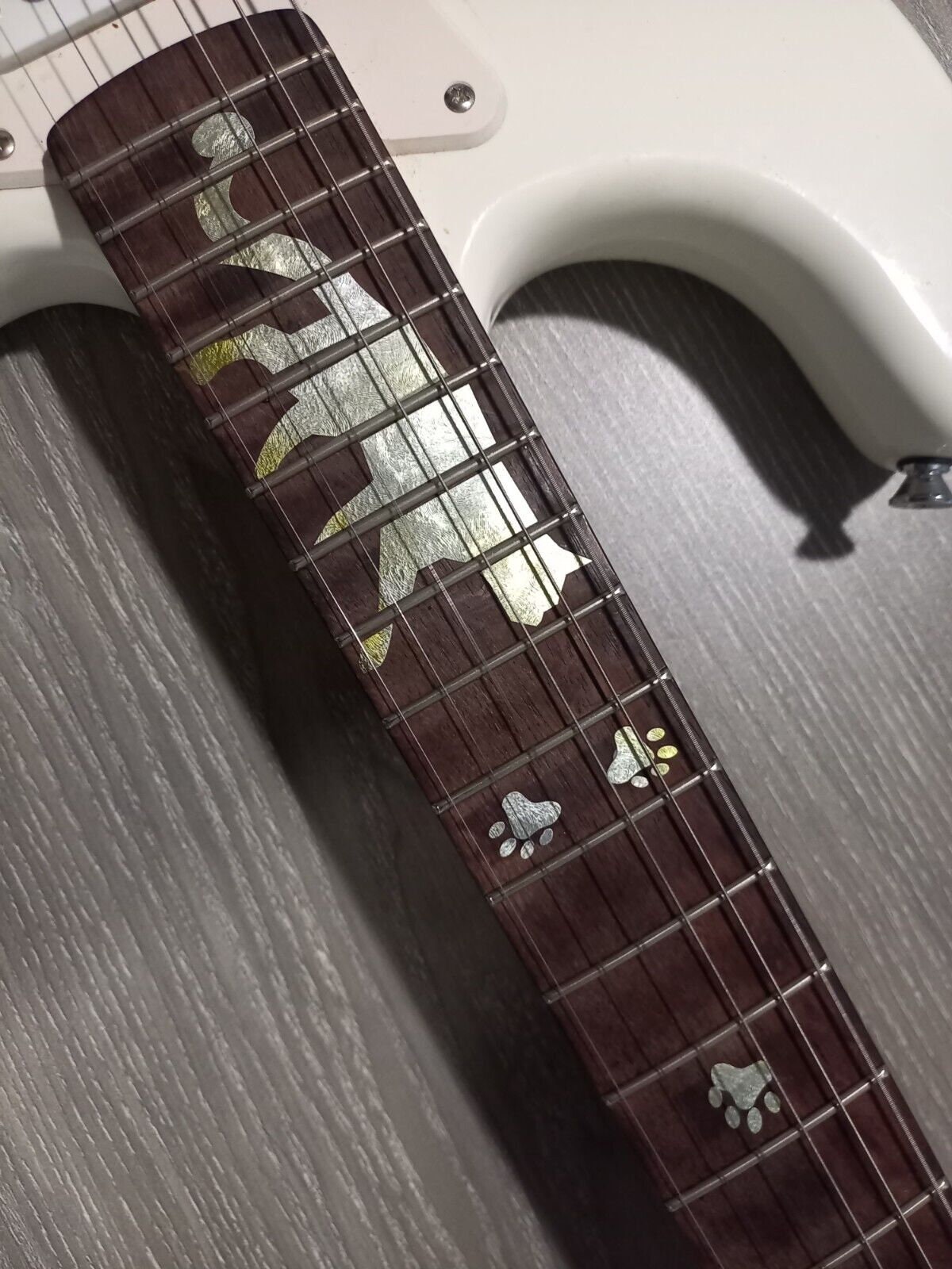 Cat Fingerprints Custom Inlay Sticker Fretboard Set for Guitar - Etsy