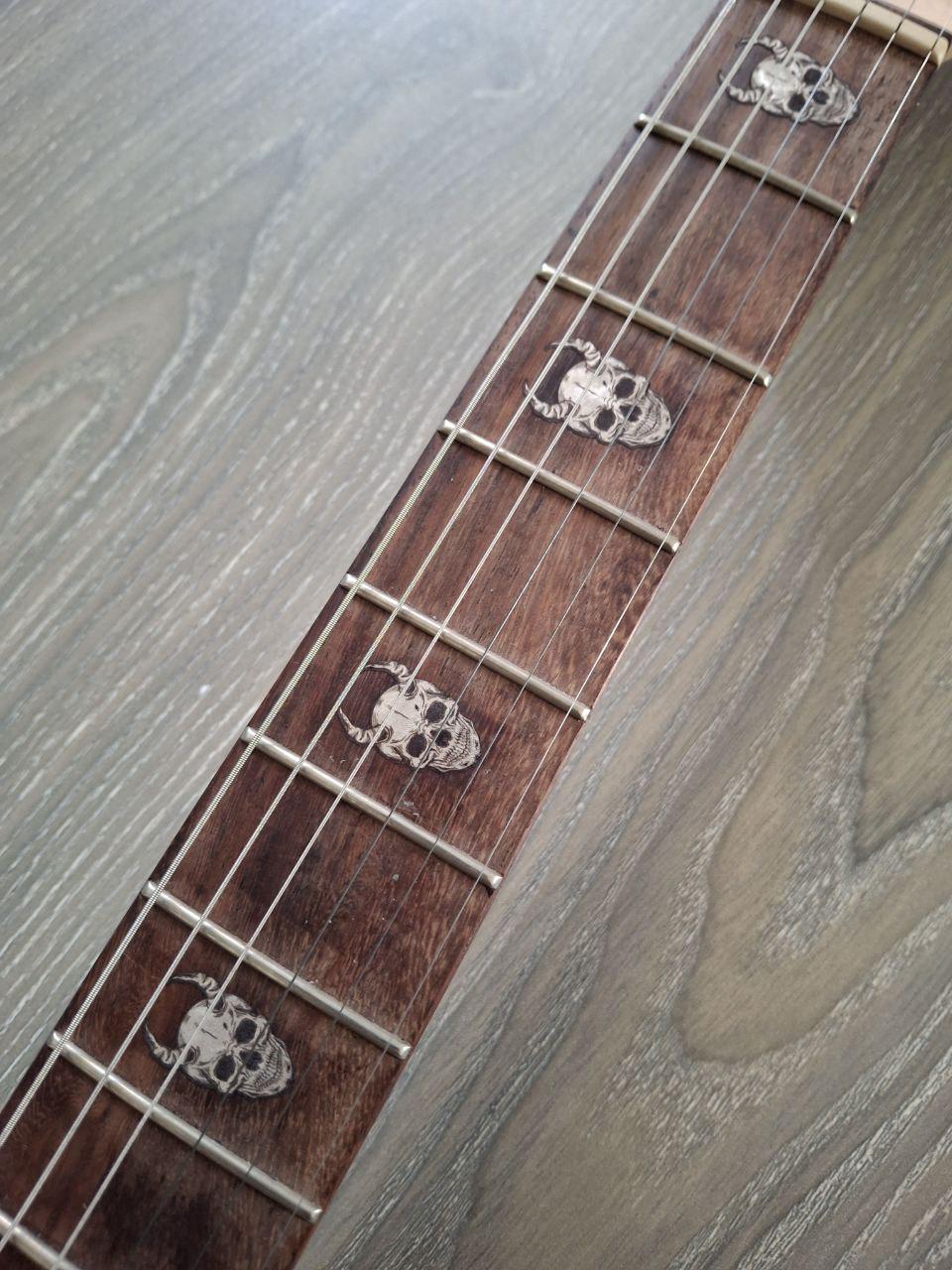 Skull 666 Inlay Sticker Fretboard Set for Guitar - Etsy