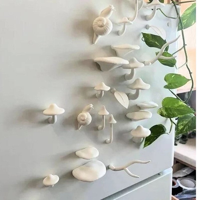 Mushroom Wall Decor 3d Print Stl File 3d Mushroom Stl Model Etsy