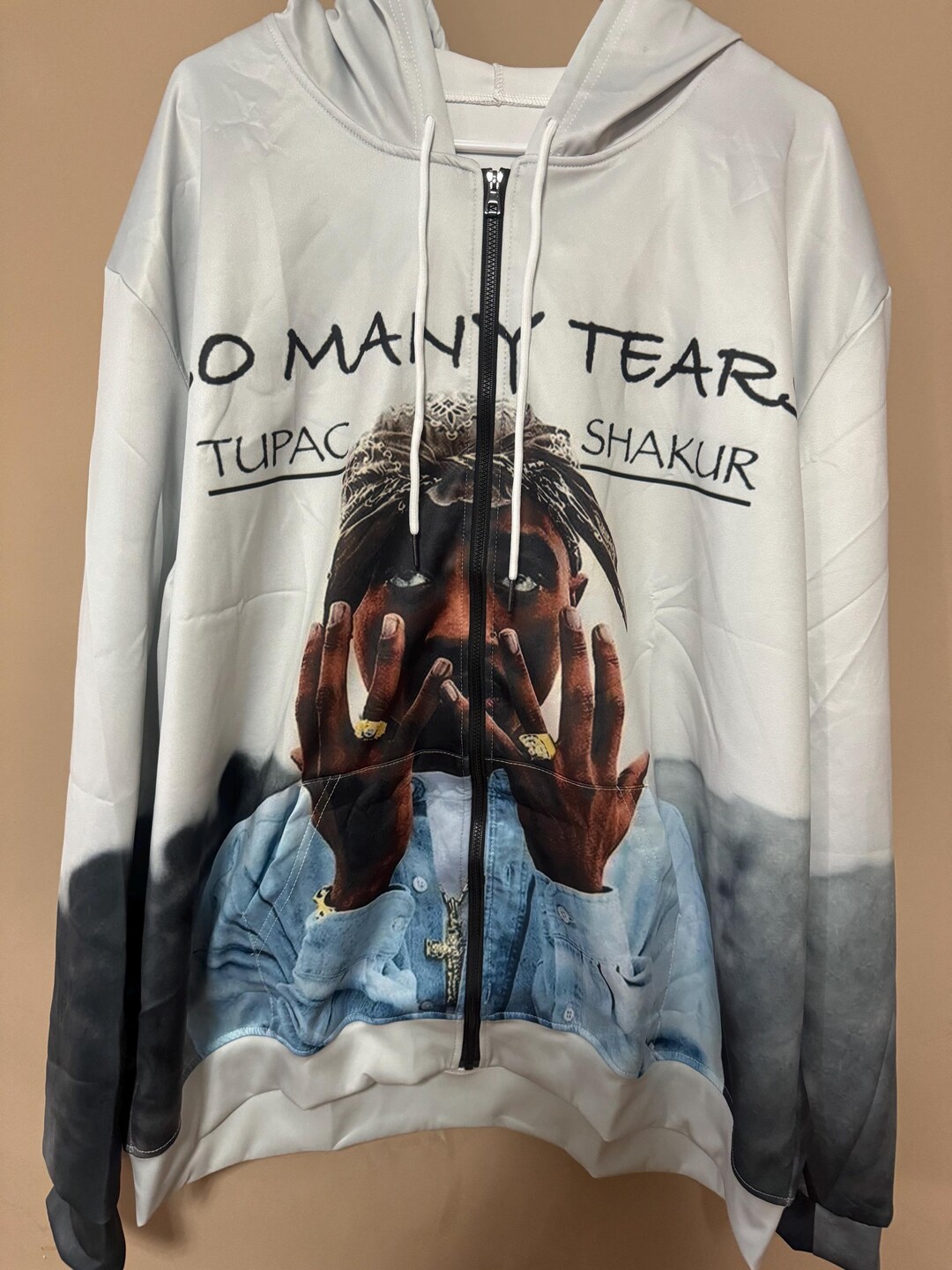 Custom Tupac 2pac Shakur so Many Tears Full Zip 3D Graphic Hoodie - Etsy