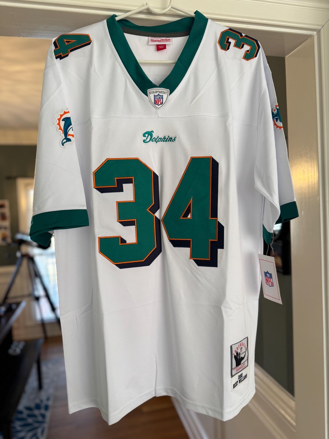 Vintage Ricky Williams Miami Dolphins 2002 NFL Rushing Title Football ...