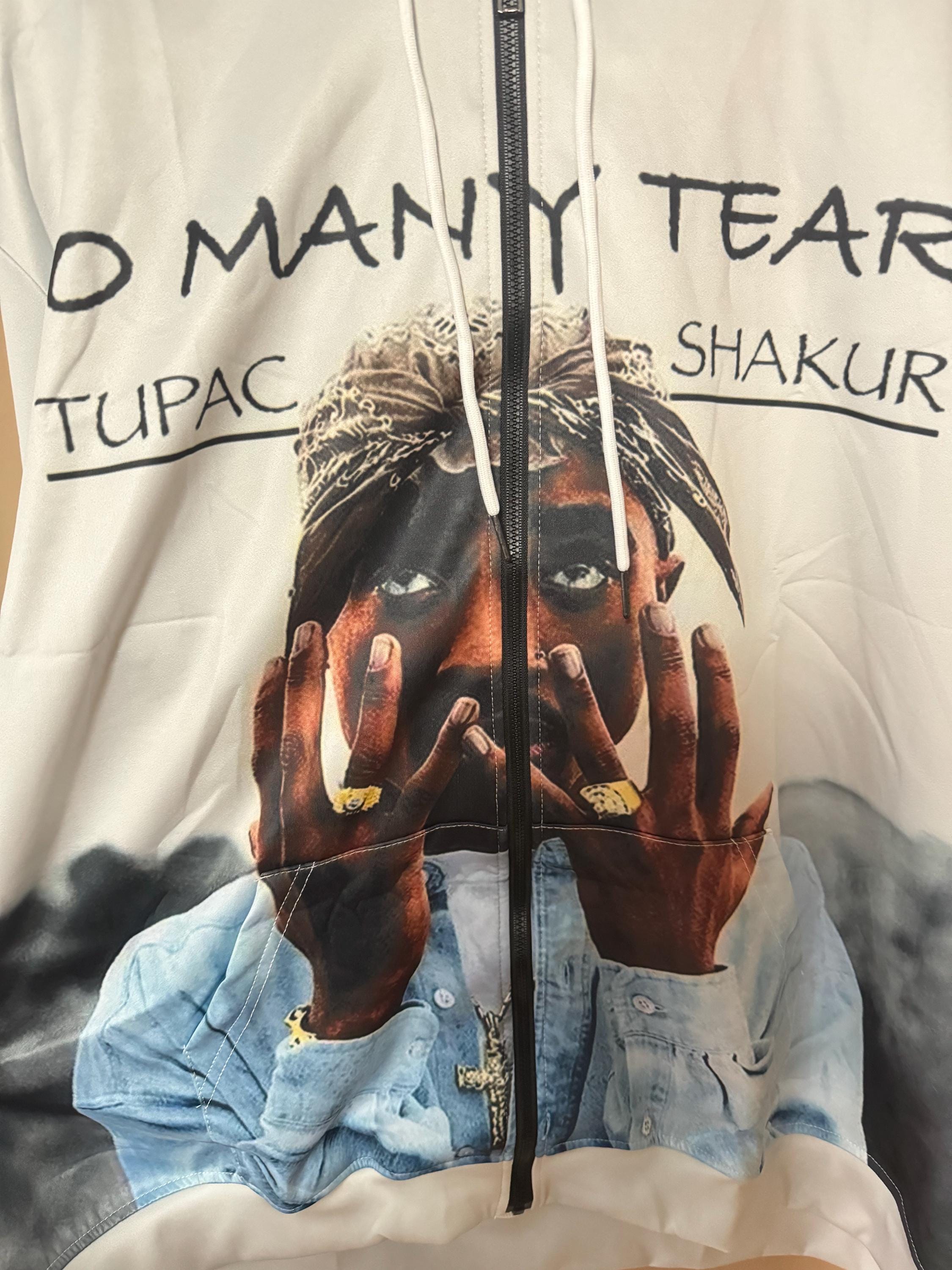 Custom Tupac 2pac Shakur so Many Tears Full Zip 3D Graphic Hoodie - Etsy