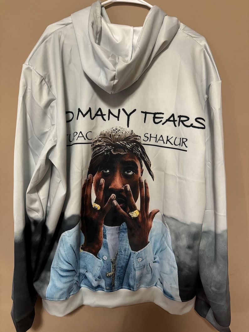 Custom Tupac 2pac Shakur so Many Tears Full Zip 3D Graphic Hoodie - Etsy