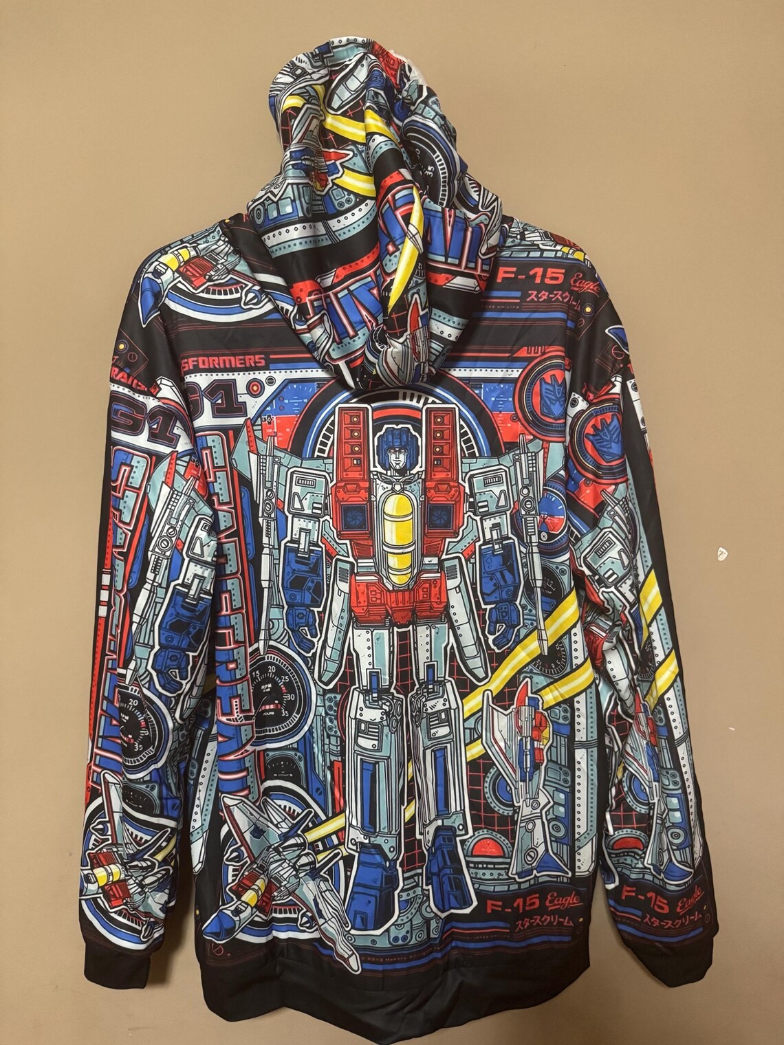 Custom Transformers Decepticons Starscream Unlined Full Zip 3D Graphic ...