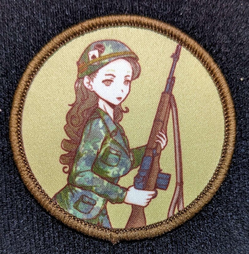 WW2 and Vietnam US Military Waifus - 2.5" Anime Girl Military Patch ...