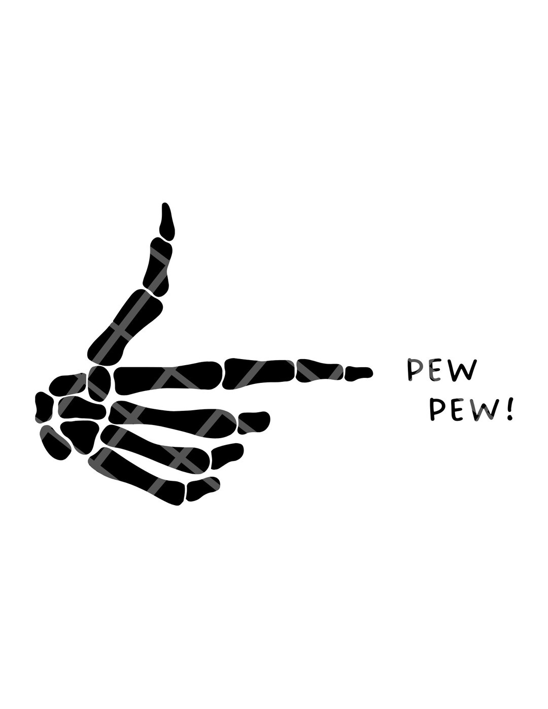 Pew Pew Skeleton Hand | Svg Png File| Digital Download| Spooky Vibes ...