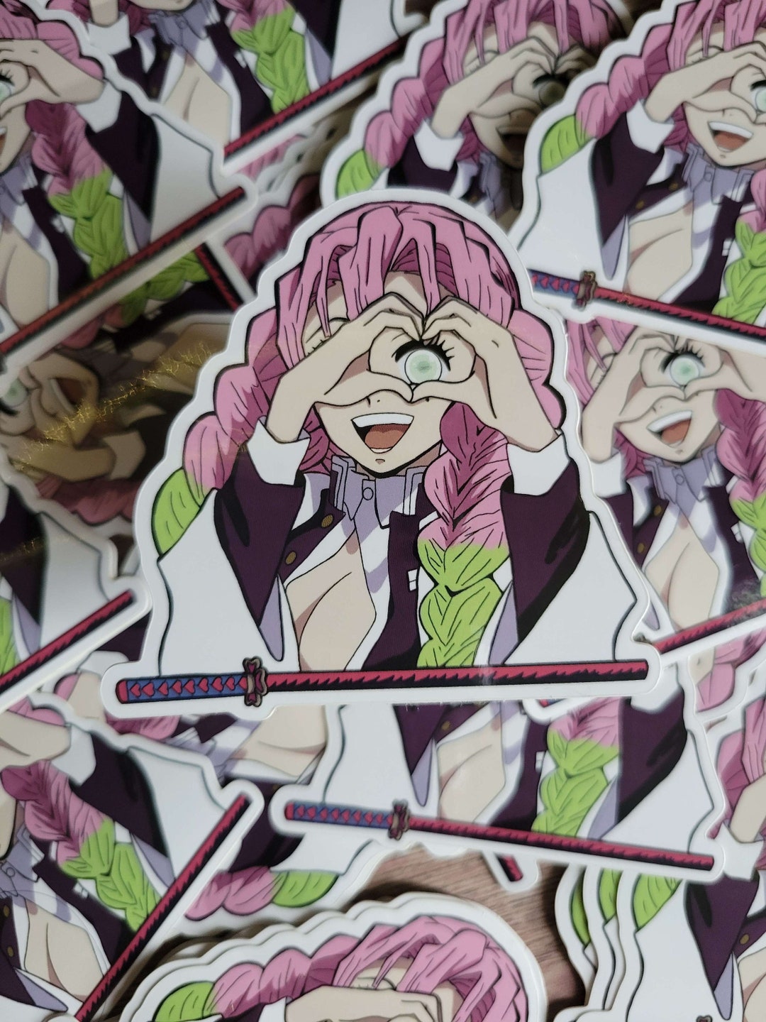 Demon Character Heart anime Sticker Demon Die Cut Laptop - Etsy