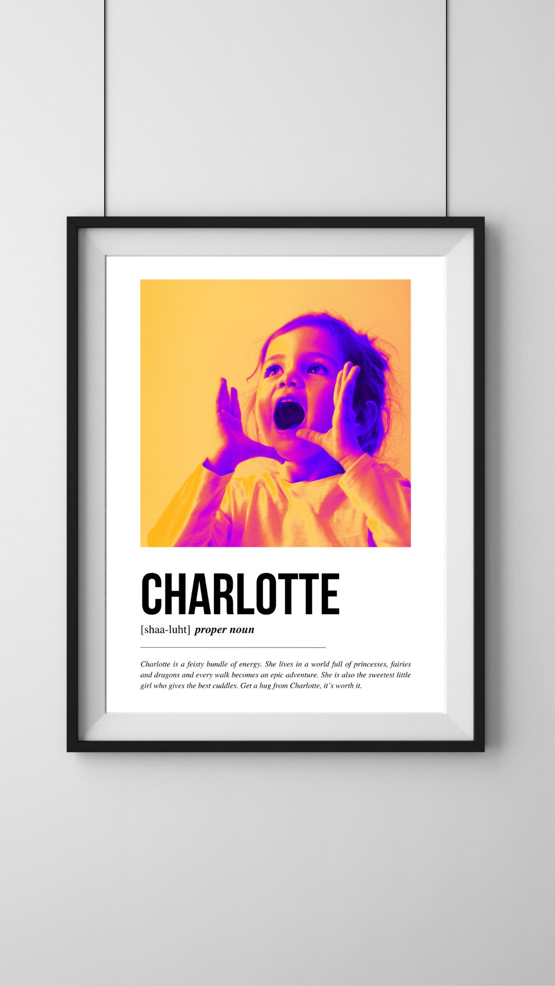 Custom Child Printable Poster - Etsy