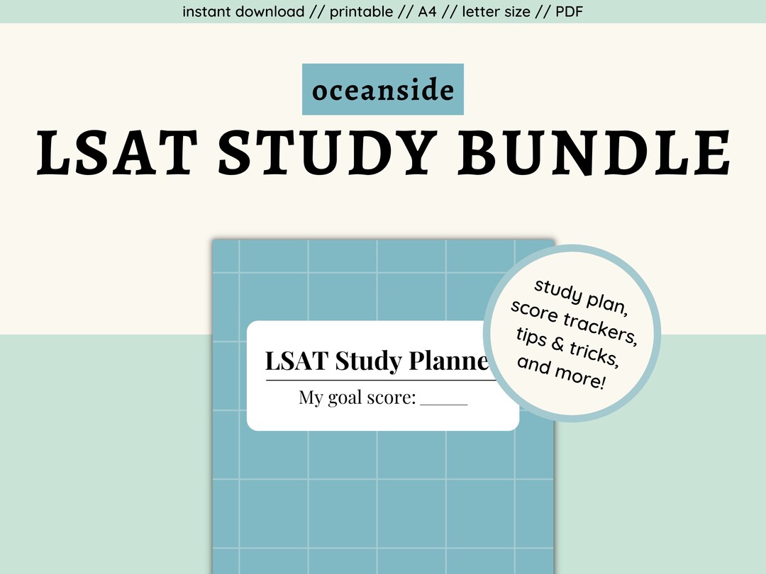 LSAT Study Plan | Oceanside Blue Aesthetic Study Plan | LSAT Study ...