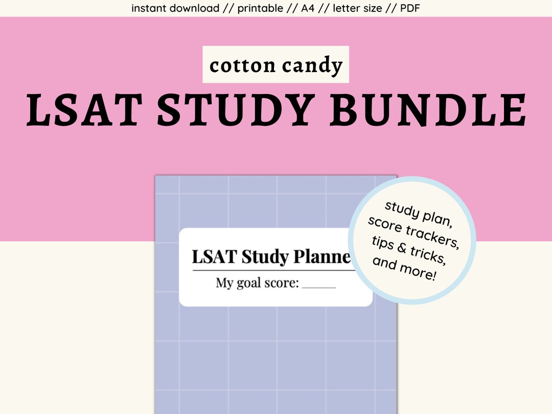 LSAT Study Plan | Cotton Candy Pink Purple Aesthetic Study Plan | LSAT ...