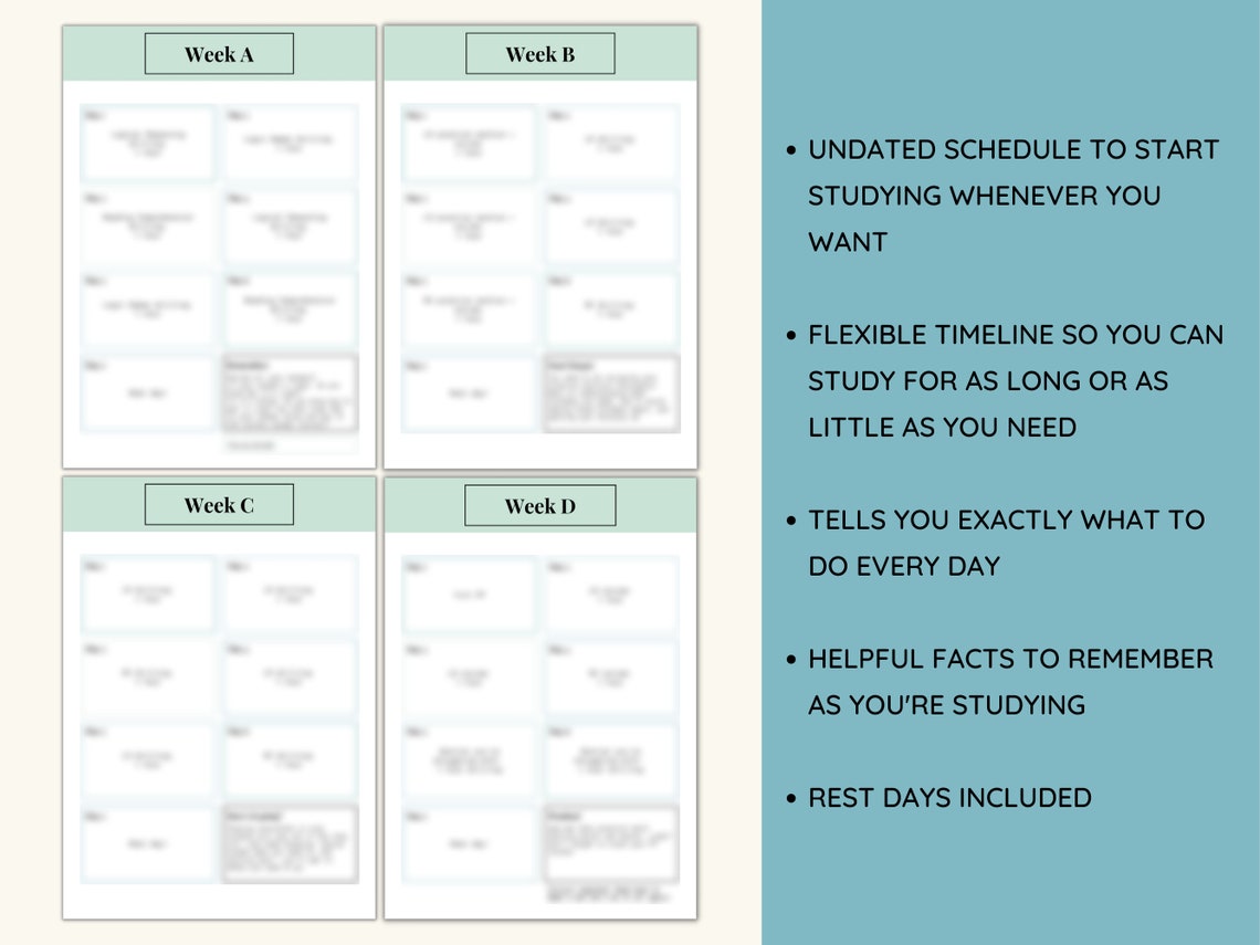 LSAT Study Plan | Oceanside Blue Aesthetic Study Plan | LSAT Study ...