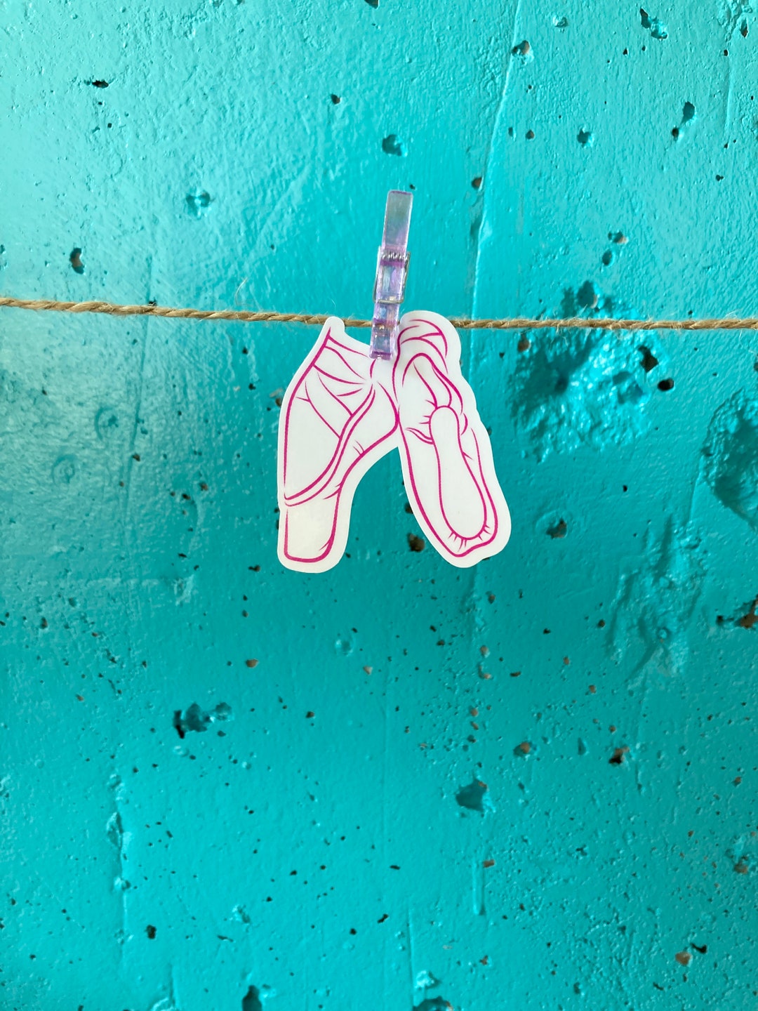 Pointe Shoe Sticker, Pointe Shoe Outline, Ballet Sticker, Dancer ...