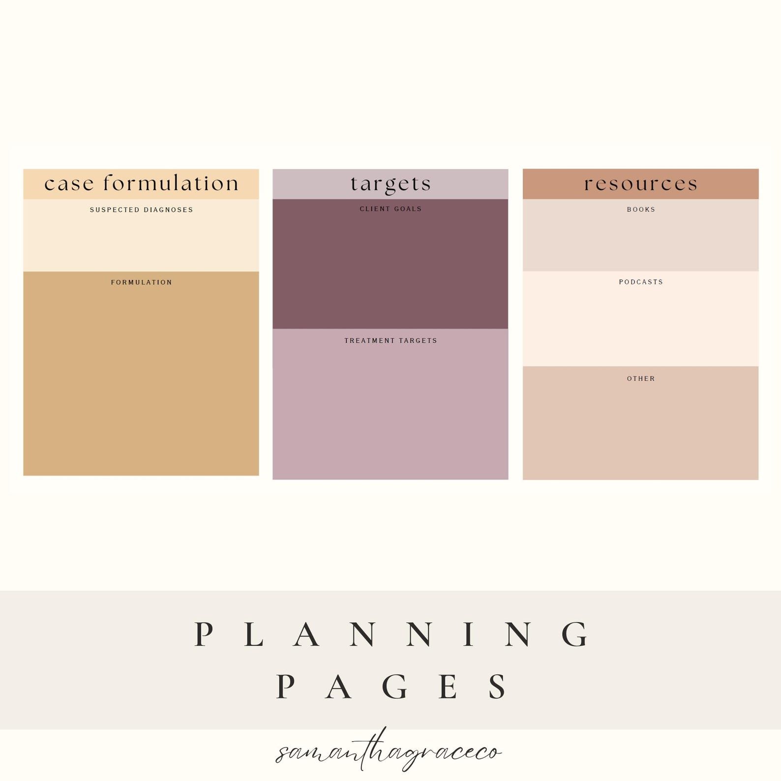 Therapy Case Conceptualization Template - Etsy