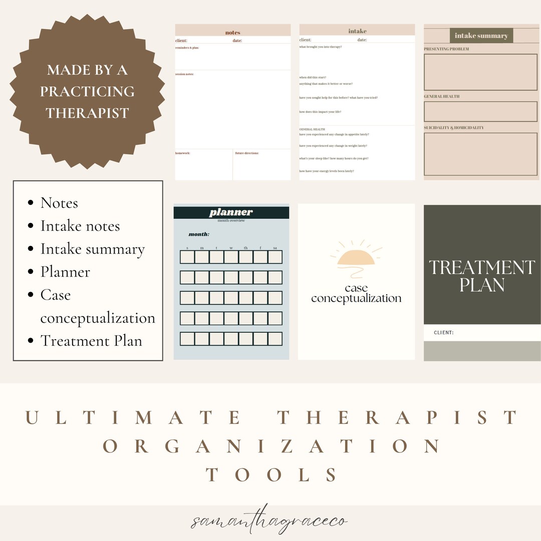 Ultimate Therapist Organization Tools Bundle - Etsy