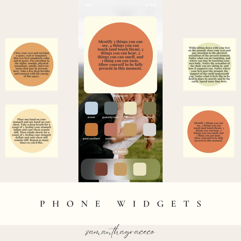 Coping Skills Handout & Phone Widgets - Etsy