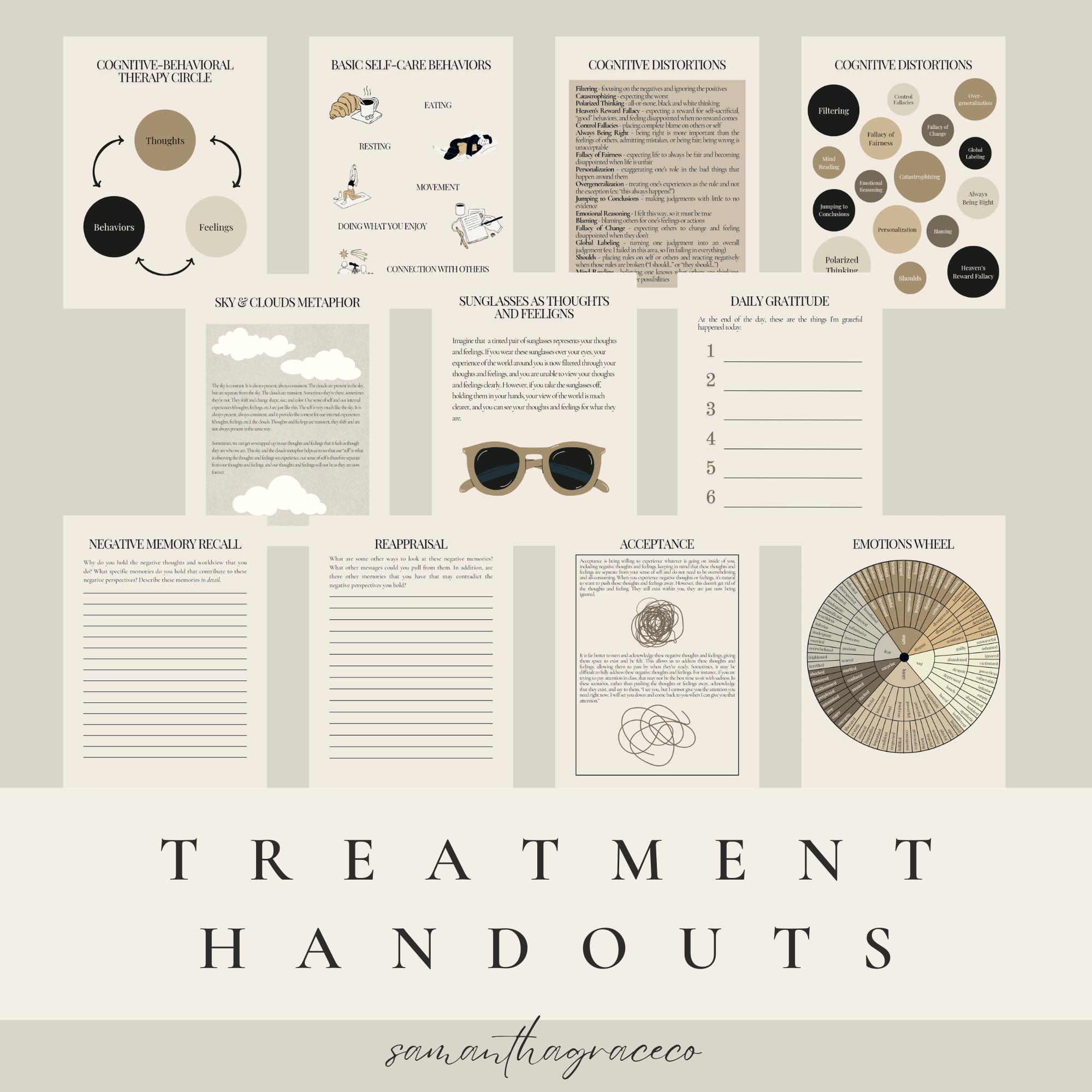 Depression Therapy Treatment Guide & Resources - Etsy