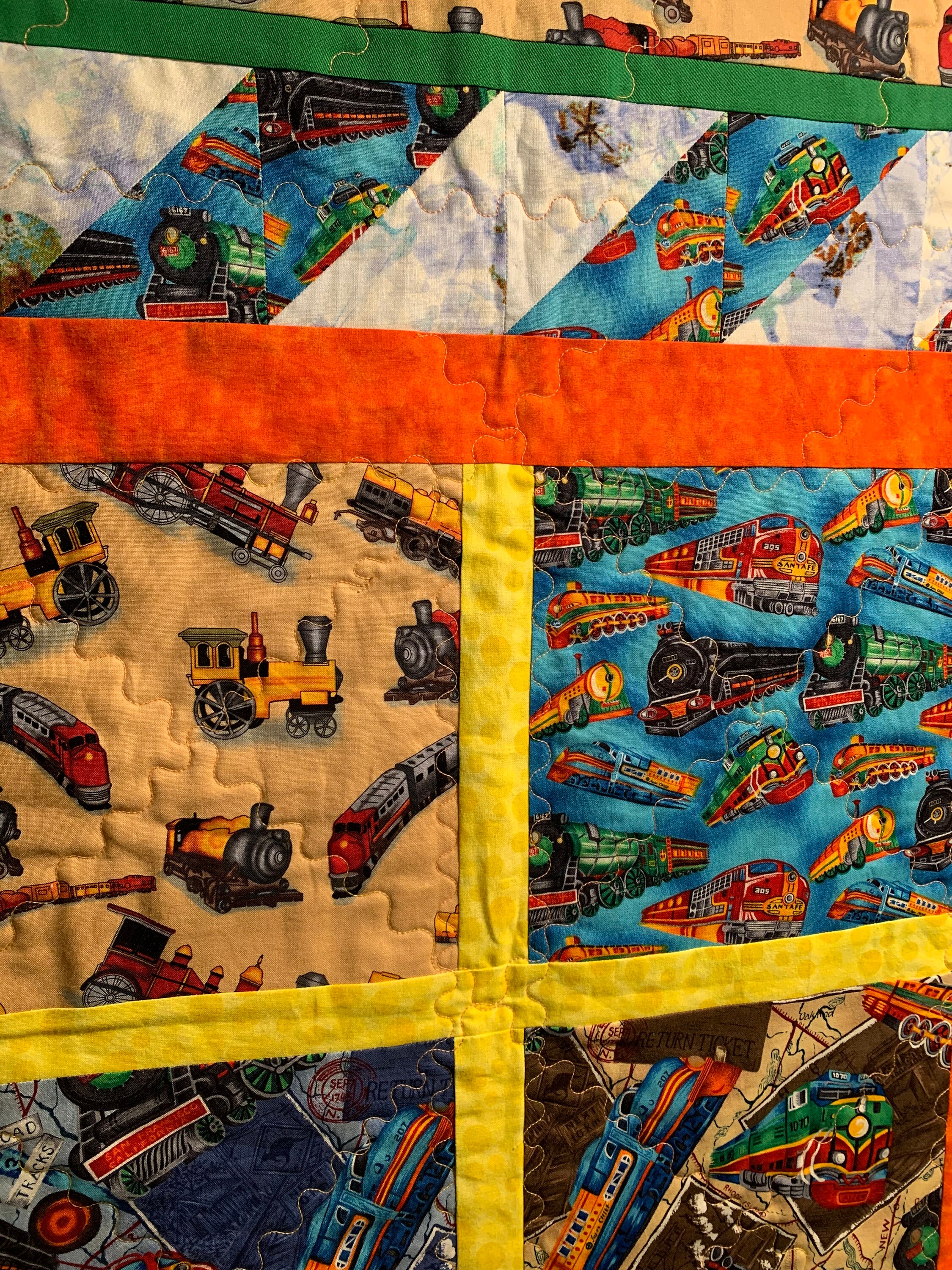 Thomas the Tank Engine Baby Quilt Handmade Train Themed Baby Quilt - Etsy