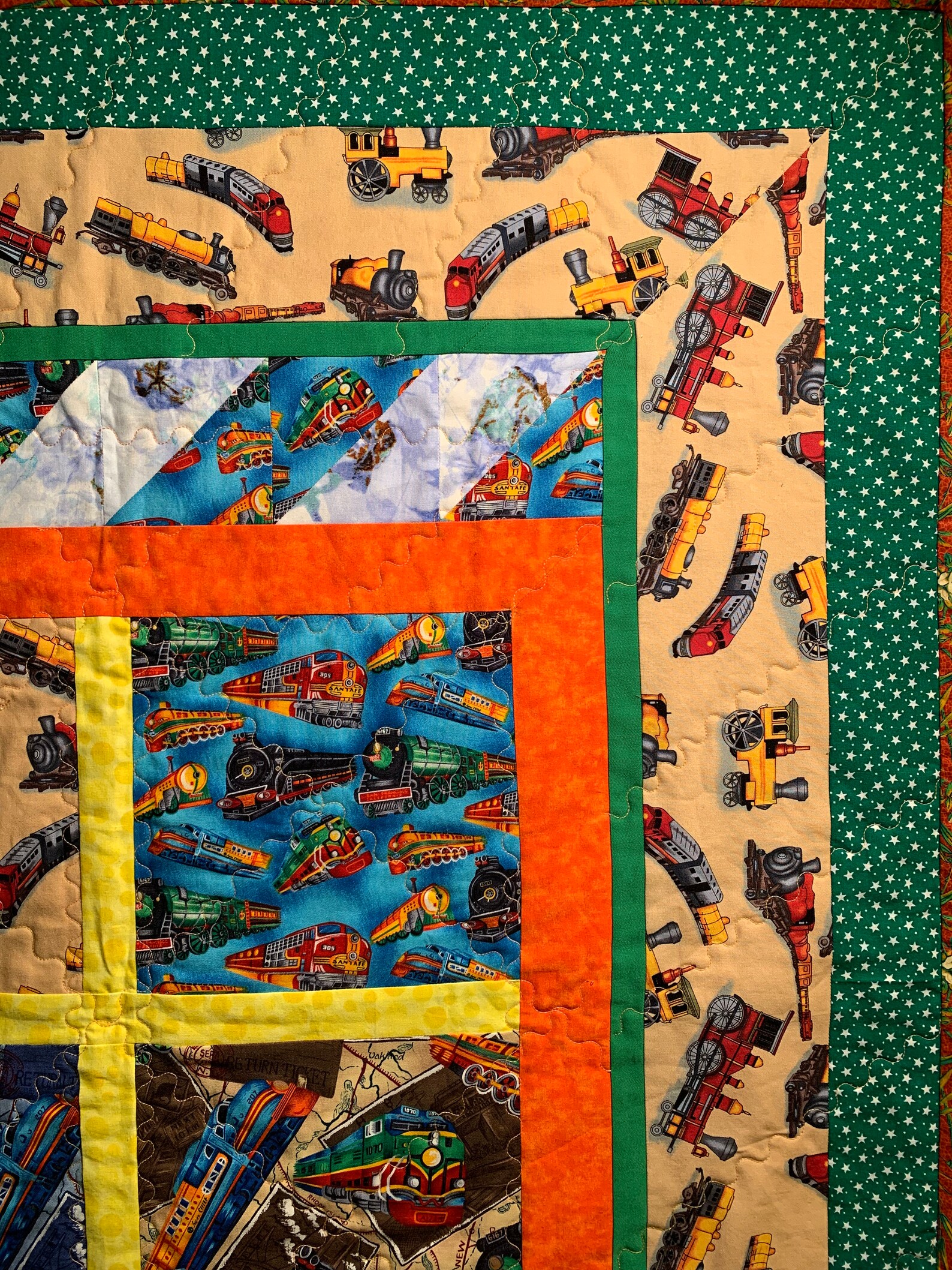 Thomas the Tank Engine Baby Quilt Handmade Train Themed Baby - Etsy