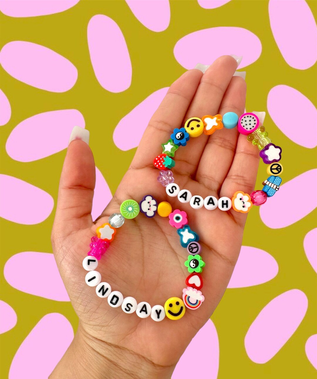 Y2K Personalized Bracelets Fun/funky Pls Read Description - Etsy