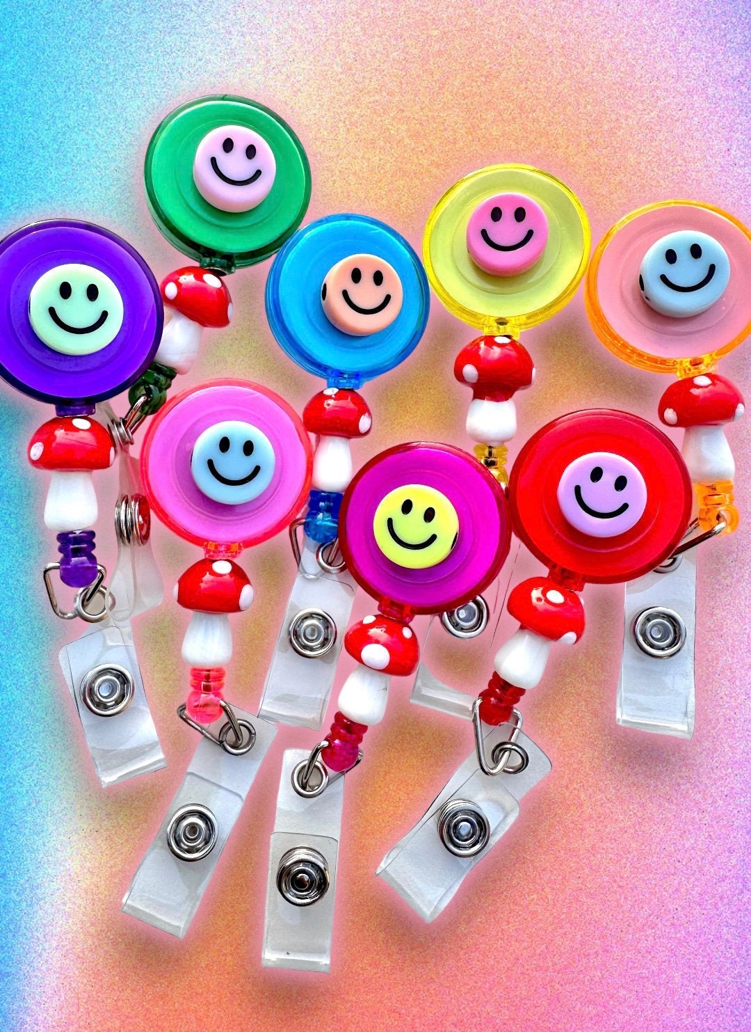 Smiley Face Retractable - Etsy