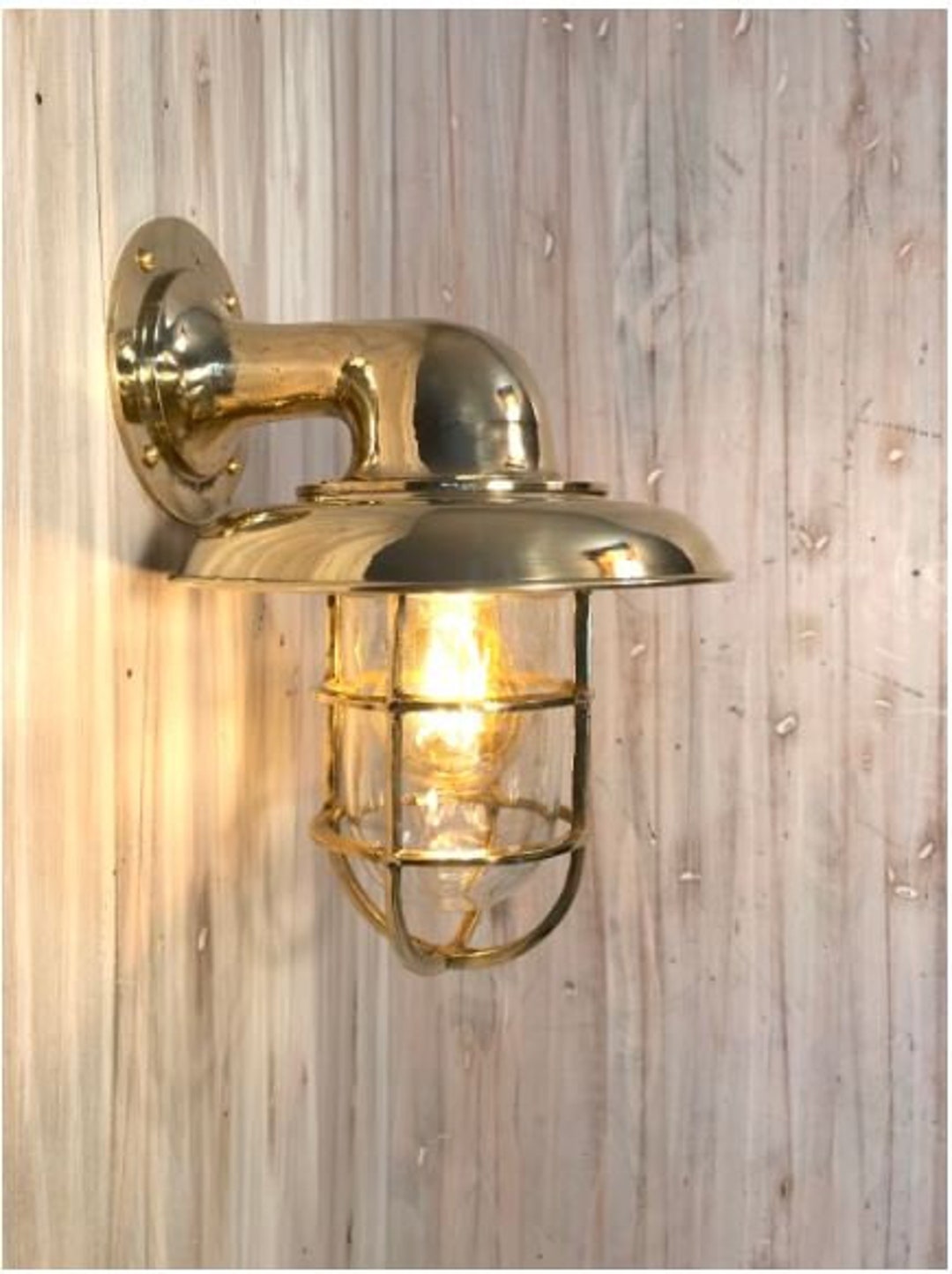 Nautical Marine Outdoor Patio Alley Bulkhead Wall Brass Sconce Light ...
